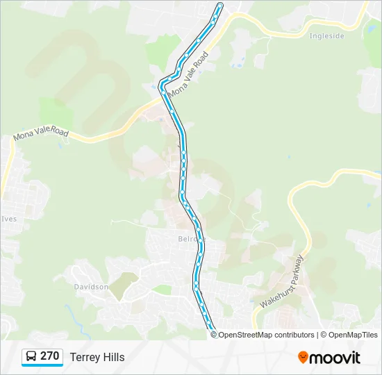 270 Route: Schedules, Stops & Maps - Terrey Hills (Updated)