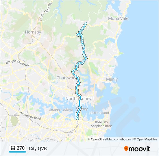270 Route: Schedules, Stops & Maps - City QVB (Updated)