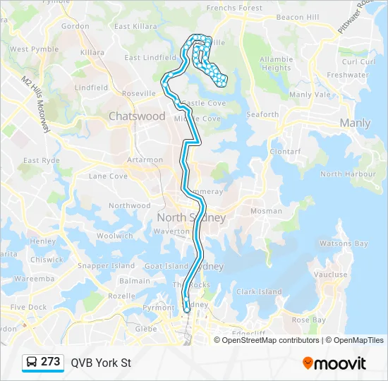 273 Route: Schedules, Stops & Maps - QVB York St (Updated)