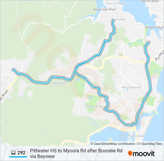 292 Route: Schedules, Stops & Maps - Terrey Hills (Myoorabooralie ...