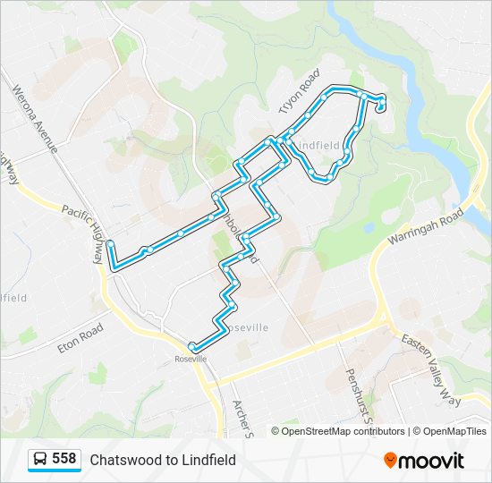558 Route: Schedules, Stops & Maps - Roseville Station (Updated)
