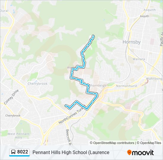 8022 Route: Schedules, Stops & Maps - Pennant Hills High School ...