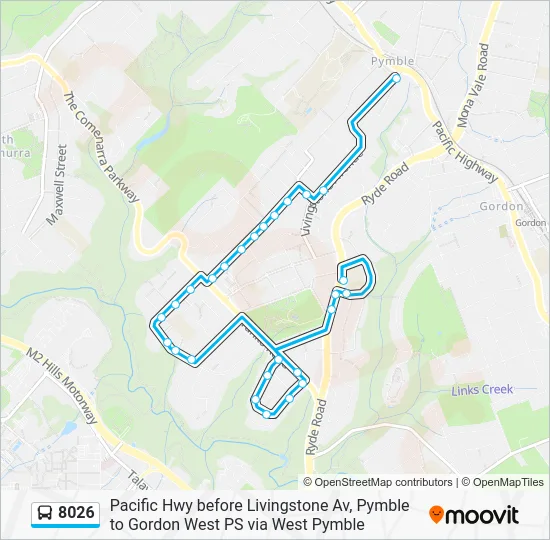8026 Route: Schedules, Stops & Maps - Gordon West PS, Ryde Rd (Updated)