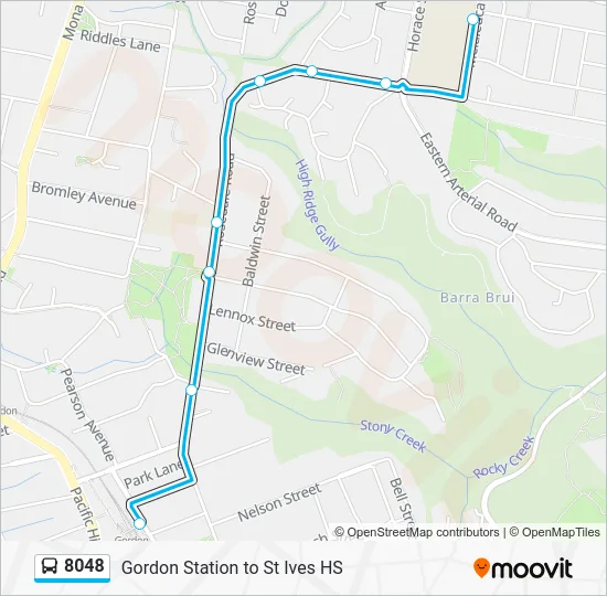 8048 Route: Schedules, Stops & Maps - St Ives HS (Updated)