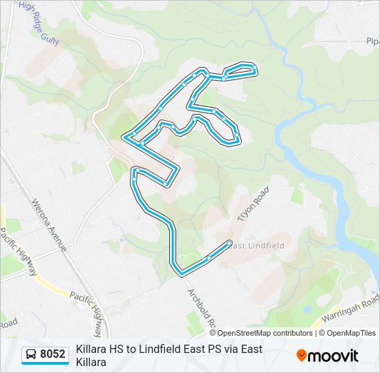 8052 Route: Schedules, Stops & Maps - Lindfield East Public School ...