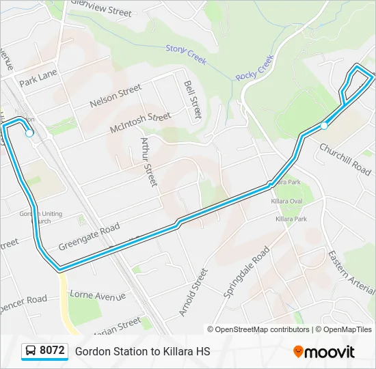 8072 Route: Schedules, Stops & Maps - Killara High (Updated)
