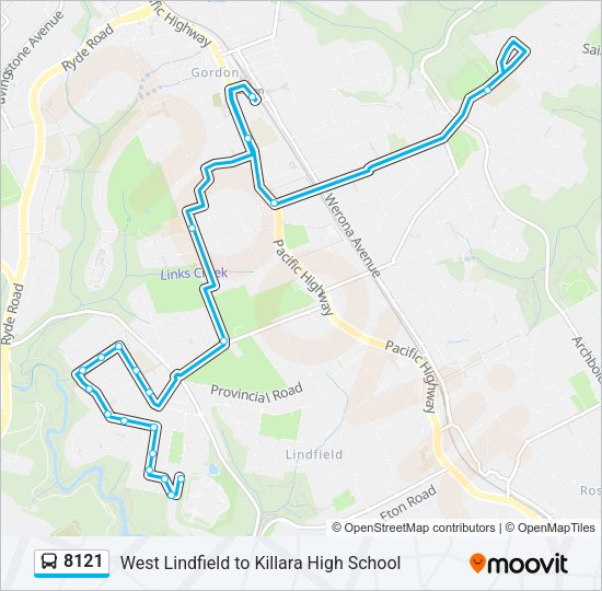 8121 Route: Schedules, Stops & Maps - Killara High School (Updated)
