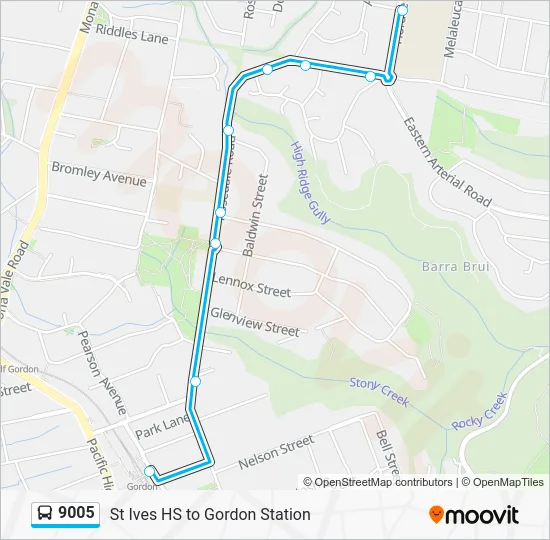 9005 Route: Schedules, Stops & Maps - Gordon Station (Updated)