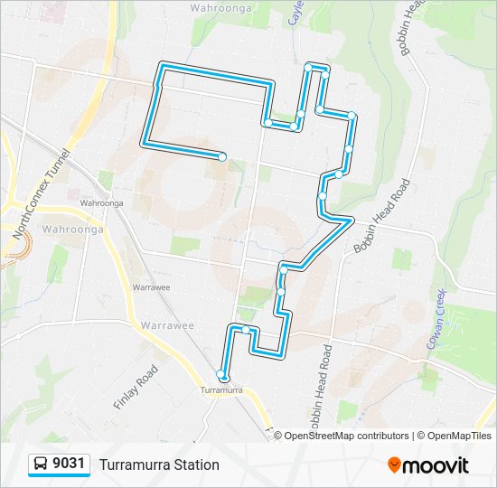 9031 Route: Schedules, Stops & Maps - Turramurra Station (Updated)