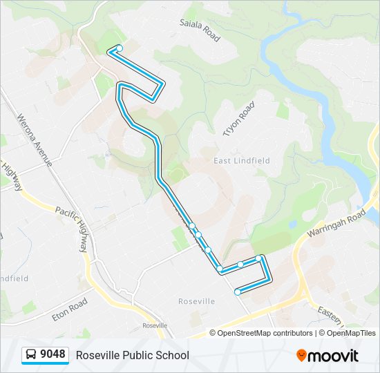 9048 Route: Schedules, Stops & Maps - Roseville Public School (Updated)