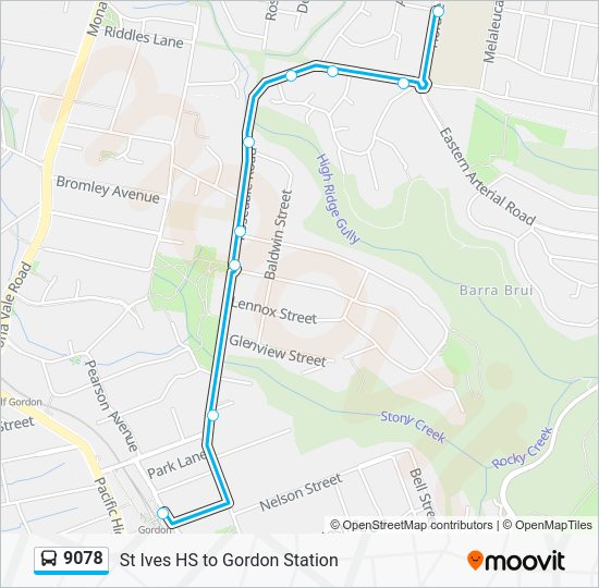 9078 Route: Schedules, Stops & Maps - Gordon Station (Updated)