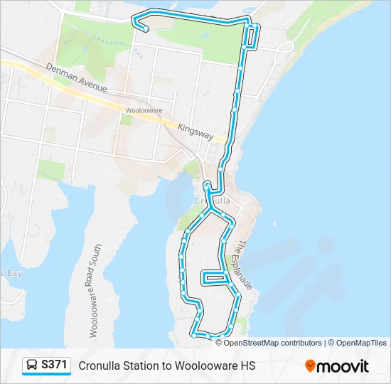 S371 Route: Schedules, Stops & Maps - Woolooware HS (Updated)