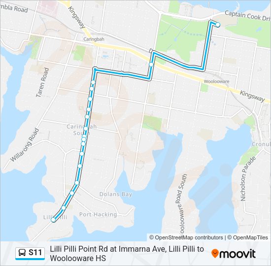 S11 Route: Schedules, Stops & Maps - Woolooware HS (Updated)