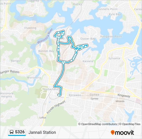 S326 Route: Schedules, Stops & Maps - Jannali Station (Updated)