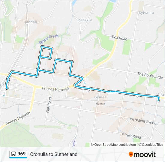 969 Route: Schedules, Stops & Maps - Miranda Westfield (Updated)