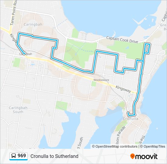 969 Route: Schedules, Stops & Maps - Cronulla Station (Updated)