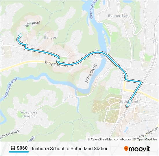S060 Route: Schedules, Stops & Maps - Sutherland Station (Updated)
