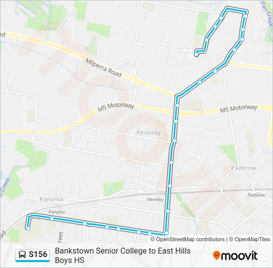 S156 Route: Schedules, Stops & Maps - East Hills High School (Updated)