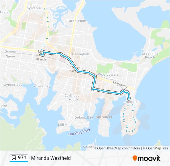 971 Route: Schedules, Stops & Maps - Miranda Westfield (Updated)