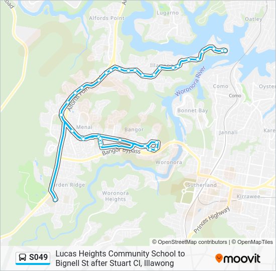 s049 Route: Schedules, Stops & Maps - Bill Wakeham Reserve (Updated)