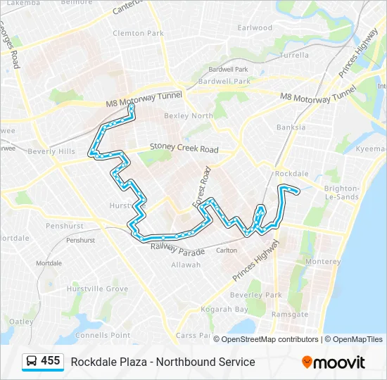 455 Route: Schedules, Stops & Maps - Rockdale Plaza - Northbound ...