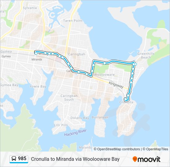 985 Route: Schedules, Stops & Maps - Miranda Westfield (Updated)