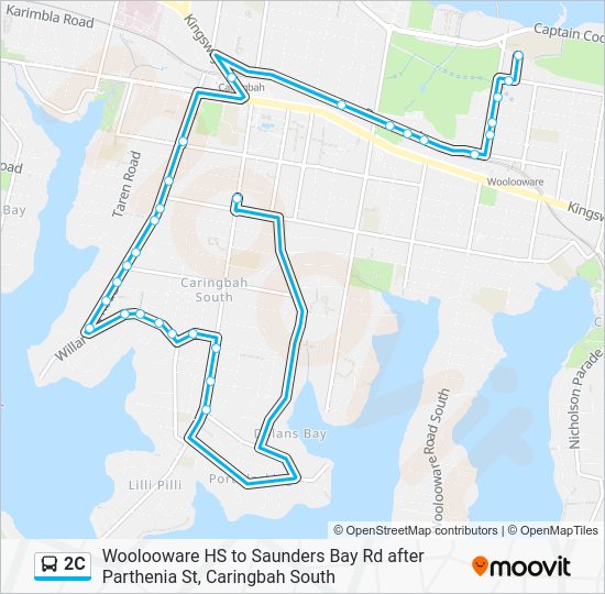 2C Route: Schedules, Stops & Maps - Port Hacking Rd at Ultimo St (Updated)
