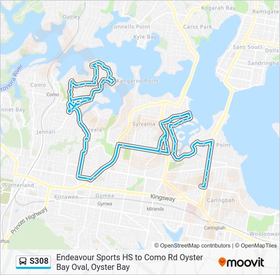 S308 Route: Schedules, Stops & Maps - Oyster Bay Shops (Updated)