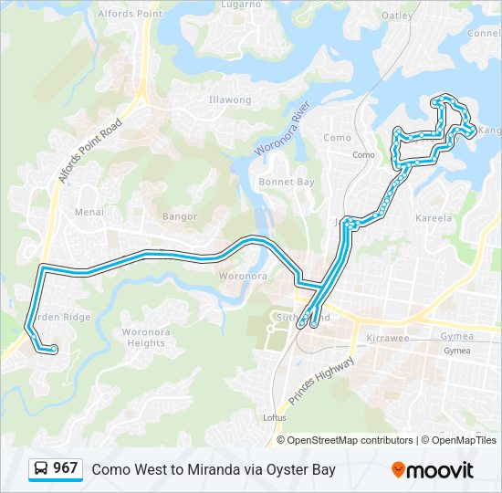967 Route: Schedules, Stops & Maps - Sutherland Public School (Updated)