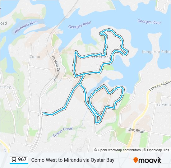 967 Route: Schedules, Stops & Maps - Kareela Shops (Updated)
