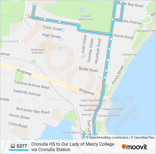 s377 Route: Schedules, Stops & Maps - Cronulla Station (Updated)