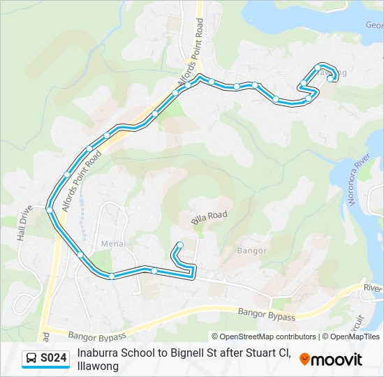 s024 Route: Schedules, Stops & Maps - Illawong Shops (Updated)