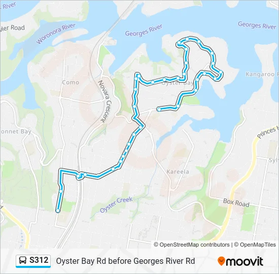 S312 Route: Schedules, Stops & Maps - Oyster Bay Rd before Georges ...