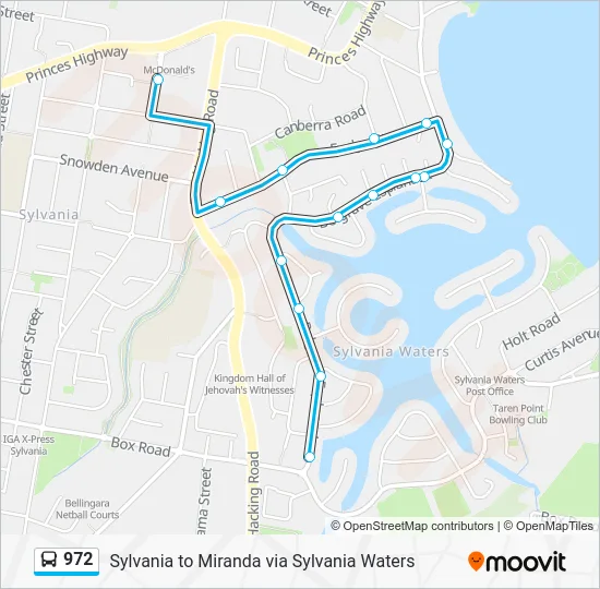 972 Route: Schedules, Stops & Maps - Box Rd & Belgrave Esp (Updated)