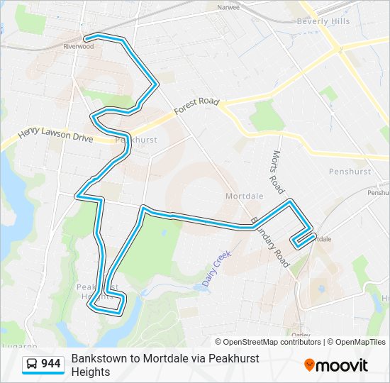 944 Route: Schedules, Stops & Maps - Riverwood Station (Updated)