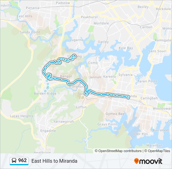 962 Route: Schedules, Stops & Maps - Illawong Shops (Updated)