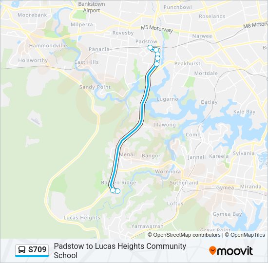 S709 Route: Schedules, Stops & Maps - Lucas Heights Community School ...