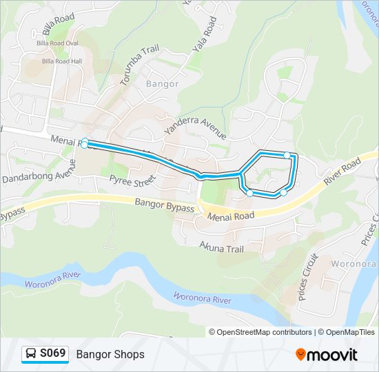 S069 Route: Schedules, Stops & Maps - Bangor Shops (Updated)