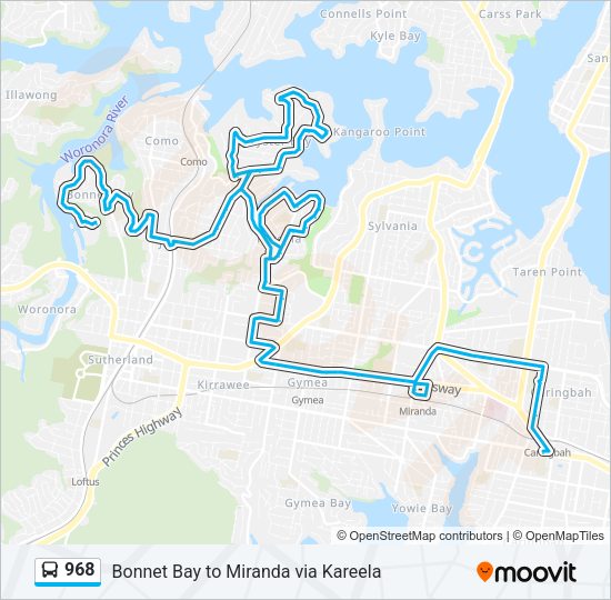968 Route: Schedules, Stops & Maps - President Av Shops President Av ...