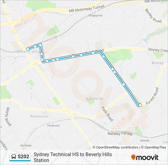 s202 Route: Schedules, Stops & Maps - Beverly Hills Station (Updated)