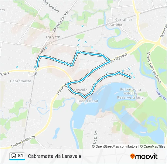 S1 Route: Schedules, Stops & Maps - Cabramatta via Lansvale (Updated)