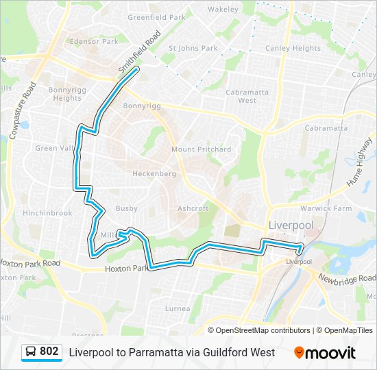 802 Route: Schedules, Stops & Maps - Liverpool Stn (Updated)