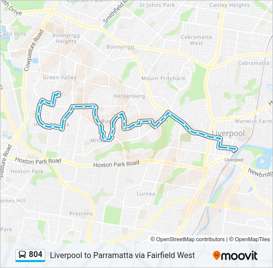 804 Route: Schedules, Stops & Maps - The Valley Plaza (Updated)