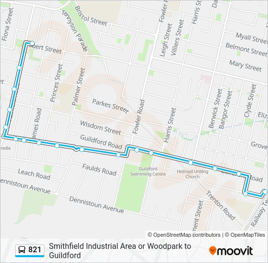 821 Route: Schedules, Stops & Maps - Albert St opp Albert Street Park ...