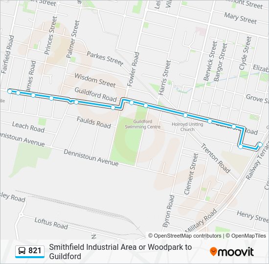 821 Route: Schedules, Stops & Maps - Mccredie Rd at Charles St (Updated)