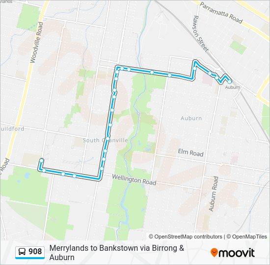 908 Route: Schedules, Stops & Maps - Excelsior St before Ashby St (Updated)