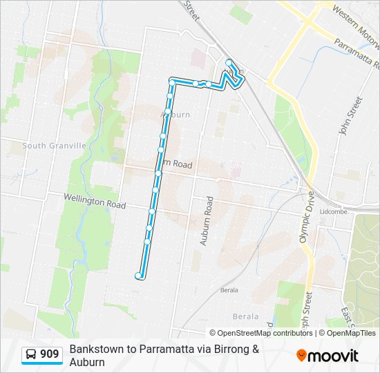 909 Route: Schedules, Stops & Maps - Auburn Stn (Updated)