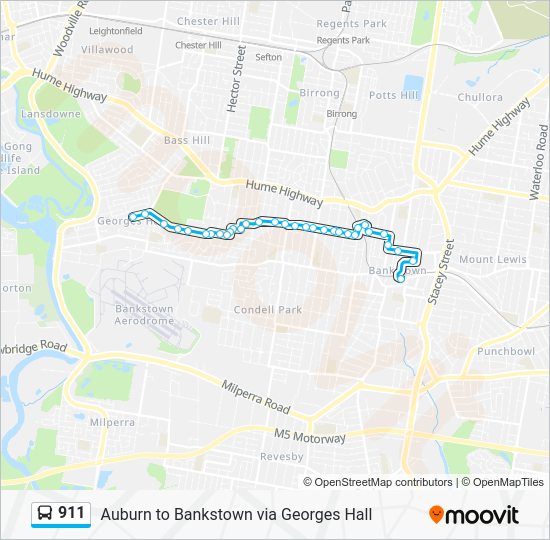 911 Route: Schedules, Stops & Maps - Donington Gardens (Updated)
