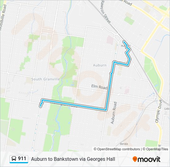 911 Route: Schedules, Stops & Maps - Auburn Stn (Updated)