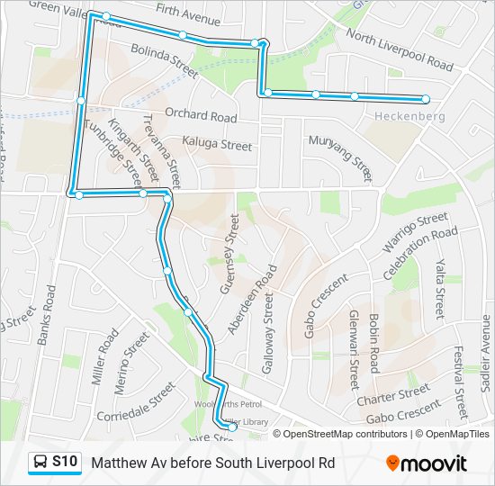 S10 Route: Schedules, Stops & Maps - Woodward Cres opp Lady Woodward Pl ...